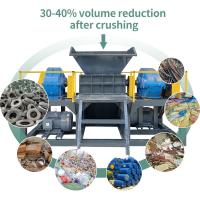 China Industrial Tire Shredder Crusher 110-130kg/h Waste Recycling Shredding Machine for sale