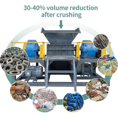 China Industrial Tire Shredder Crusher 110-130kg/h Waste Recycling Shredding Machine for sale