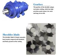 China Double Shaft Plastic Scrap Shredder Motorcycle Tire Shredder Machine 7.5KW 150-200KG for sale