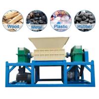 China PLC Control Industrial Rubber Shredder Broken Aluminum Shredder Machine 4KW 110-130kg/h for sale
