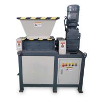 China Two Shaft Waste Tire Shredder 60-80rpm 7.5KW Rubber Recycling Shredder Machine for sale