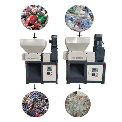 China Industrial Twin Shaft Shredder 3KW 110-130kg/h for Copper Wire Aluminum Can Scrap Metal Recycling for sale