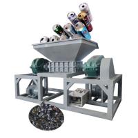 China Twin Shaft Food Waste Shredder 7.5KW 130-160kg Capacity Metal Scrap Crusher for sale
