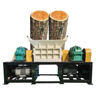 China Twin Shaft Wood Shredder 380V 7.5KW Heavy Duty Pallet Shredding Machine 150-200kg Capacity for sale