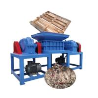 China Automatic Wood Pallet Chipper Twin Shaft Industrial Shredder 7.5KW 150-200KG Capacity for sale