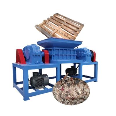 China Automatic Wood Pallet Chipper Twin Shaft Industrial Shredder 7.5KW 150-200KG Capacity for sale