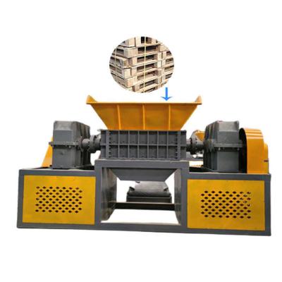 China Industrial Heavy Duty Wood Shredder 15RPM Dual Shaft Cardboard Shredder Machine 7.5KW for sale