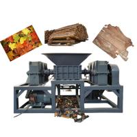 China Double Shaft Wood Shredder 7.5KWx2 Heavy Duty Shredding Machine 150-200kg Capacity for sale
