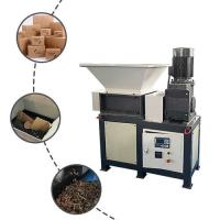 China Double Shaft Wood Shredder 7.5KWx2 Heavy Duty Shredding Machine 150-200kg Capacity for sale