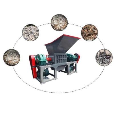China Industrial Double Shaft Shredder Machine 7.5KW for Waste Plastic Wood Pallet Shredding 150-200kg Capacity for sale