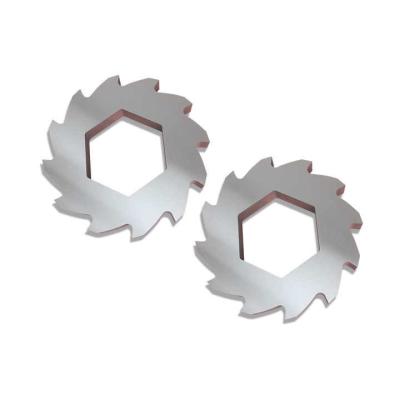 China Scrap Alloy Metal Double Shaft Shredder Blades Wear Resistant Custom Size 9Crsi for sale
