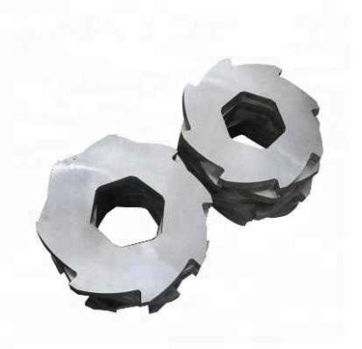 China Dual Axle Crusher Shredder Blades for Plastic Rubber Tyre Recycling Custom Size 5kg for sale
