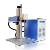 China Desktop Mini Fiber Laser Engraving Machine 20W 30W 50W for Metal Marking for sale