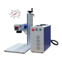 China Desktop Mini Fiber Laser Engraving Machine 20W 30W 50W for Metal Marking for sale