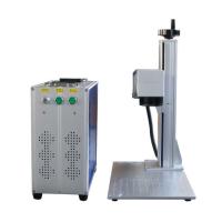 China Desk Portable Fiber Laser Marking Machine 20W 30W 50W 100W for Metal and Plastic for sale