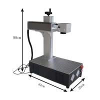 China Mini Mopa Fiber Laser Marking Machine 20W 30W for Jewelry Metal Engraving for sale