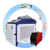 China Fully Automatic Handheld Fiber Laser Welder 3 in 1 2000W with Water Chiller for sale