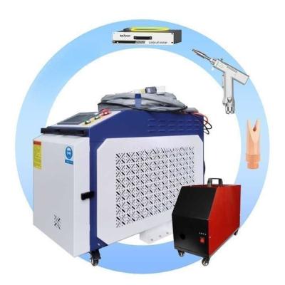 China Fully Automatic Handheld Fiber Laser Welder 3 in 1 2000W with Water Chiller for sale