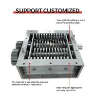 China Small Pipe Shredder Machine OPS-500 7.5KW for Plastic Metal Wood Rubber Recycling for sale