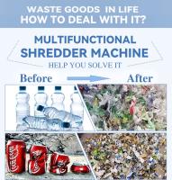 China Industrial Double Shaft Shredder 3KW 110-130kg/h for Waste Wood Plastic Metal Glass for sale