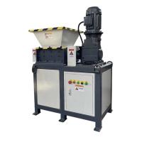China Two Shaft Shredder 7.5kW 150-200kg Capacity for Metal Textile Cardboard for sale