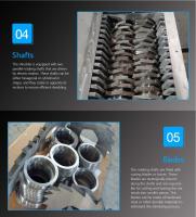China Double Shaft Plastic Shredder Machine 4KW 15RPM Industrial Paper Crusher for Recycling for sale