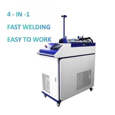 China 2000W 4 in 1 Handheld Fiber Laser Welding Machine with Water Cooling and PLC Control for sale