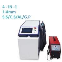 China 4 in 1 Continuous Wave Laser Welding Machine 2000W 220-240V for Steel Aluminum for sale