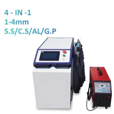 China 4 in 1 Continuous Wave Laser Welding Machine 2000W 220-240V for Steel Aluminum for sale