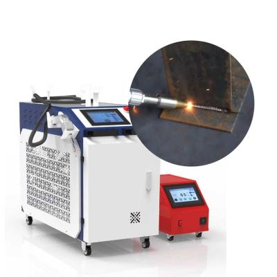China 3 in 1 1000W Fiber Laser Welding Machine 1400mm Robot Arm Portable Handheld for sale