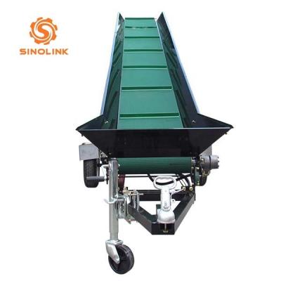 China Petrol Log Conveyor Belt machinery Hay Elevator For Firewood 15 foot for sale