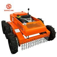 China Commercial Remote Control Lawn Mower For Steep Hills Six Wheel Drive 196cc 3.6kw for sale