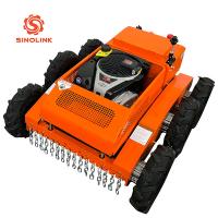 China Commercial Remote Control Lawn Mower For Steep Hills Six Wheel Drive 196cc 3.6kw for sale