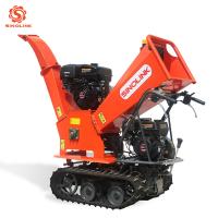 China Heavy Duty Wood Chipper Machine Large Crawler Walking LONCIN B S Gasoline Engine for sale