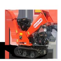 China Small Tracked Wood Chipper Machine Sinolink 15hp Heavy Duty Garden Shredder Mulcher for sale