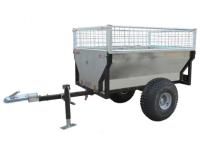 China Quad Atv Tipping Trailer For Sale Dumper Quad Utility Trailer 30cm Cage 500kgs for sale
