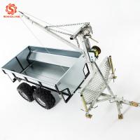 China Atv Timber Trailer With Crane Log 2500lbs 1000kgs Manual Winch for sale