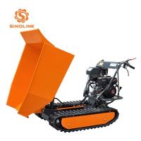 China Hydraulic Mini Dumper 500kg Tip Powered Barrows Tracked for sale