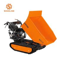 China Hydraulic Mini Dumper 500kg Tip Powered Barrows Tracked for sale