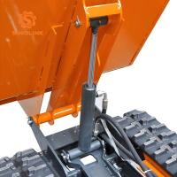 China Hydraulic Mini Dumper 500kg Tip Powered Barrows Tracked for sale