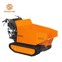 China Hydraulic Mini Dumper 500kg Tip Powered Barrows Tracked for sale