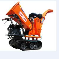 China 212cc Gas Powered Wood Chipper Shredder Electric Start Crawler 120mm for sale