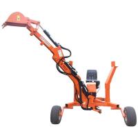 China Portable Mini Towable Backhoe Excavator Backhoe Loader 2500mm for sale