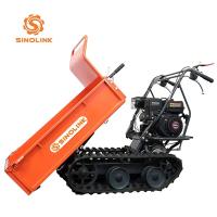 China 300kg Mini Tracked Dumper Farm Garden Household Dump Truck Car Trailer for sale