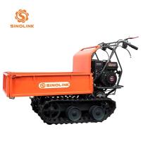 China 300kg Mini Tracked Dumper Farm Garden Household Dump Truck Car Trailer for sale