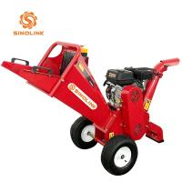 China CE Gasoline Wood Log Chipper Shredder Max Wood Diameter 100mm for sale