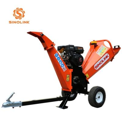 China 6.5hp 7HP 9hp Petrol Small wood chipper crusher machine Garden tree branch for sale