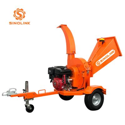 China 120mm Wood Chipper Machine 15hp Disc Gasoline Engine 4.7inch for sale