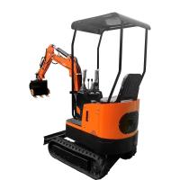 China 0.7 Tonne Small Tracked Excavator Hoe Rubber Crawler Type Sunshade for sale