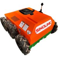 China Remote Control Gasoline Lawn Mower And Robot Lawn Mower For Agriculture Rotary Flail Blade for sale